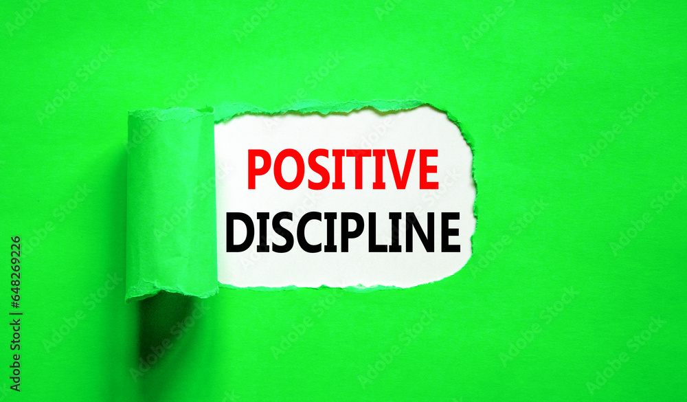 Positive discipline symbol. Concept words Positive discipline on ...