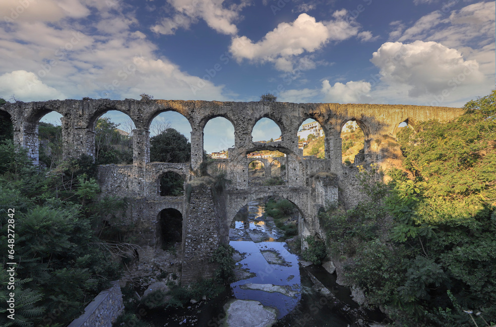 Turkey - Izmir - The aqueducts, known as "Akvaduk Arches" in history ...