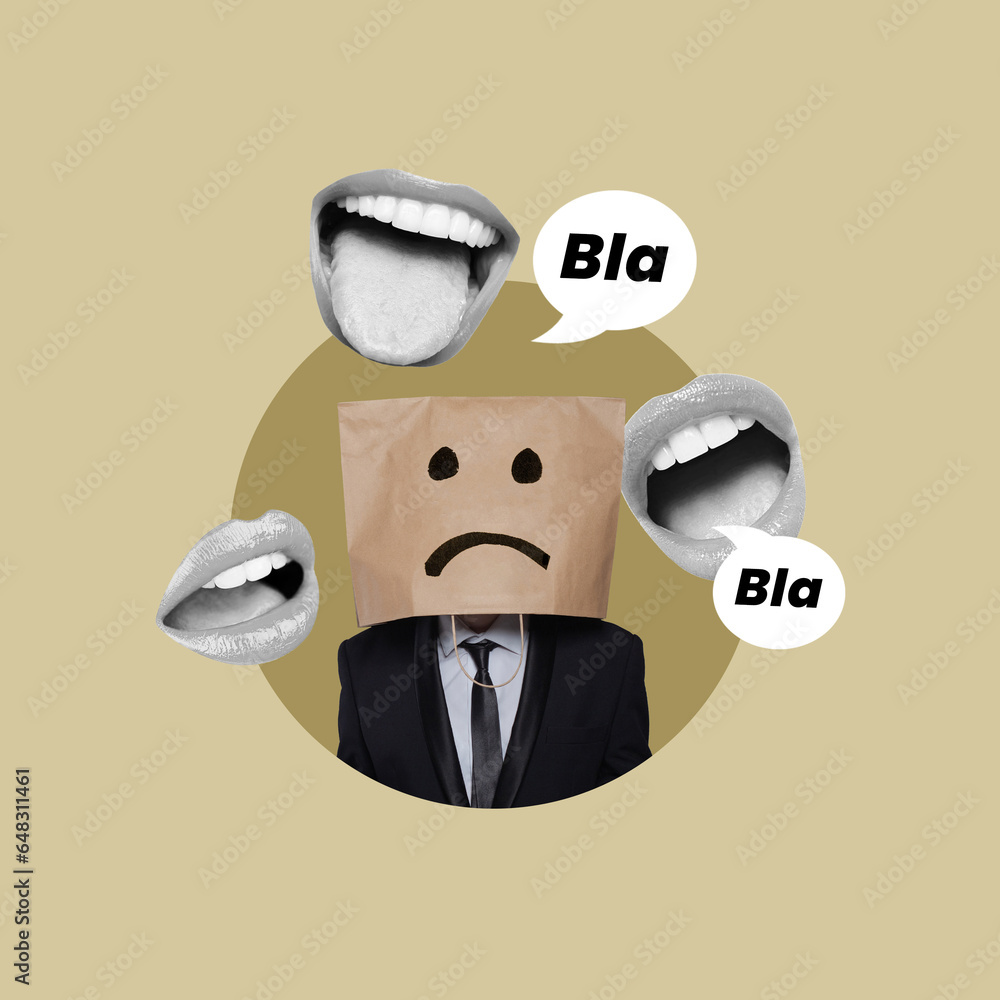 businessman with stress, sad worker, bad work environment, many ...