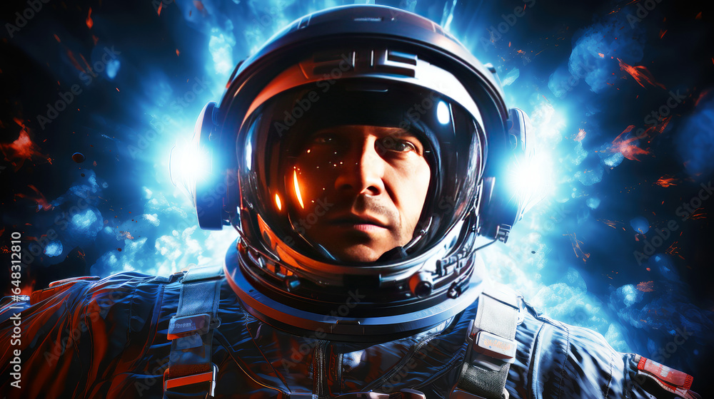 Cosmic Voyager: An Astronaut's Journey in the Vastness of Space as ...