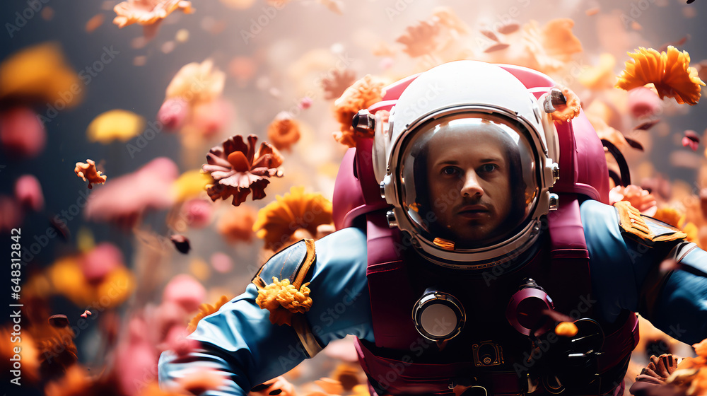 Cosmic Voyager: An Astronaut's Journey in the Vastness of Space as ...