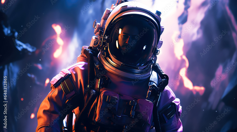 Cosmic Voyager: An Astronaut's Journey in the Vastness of Space as ...