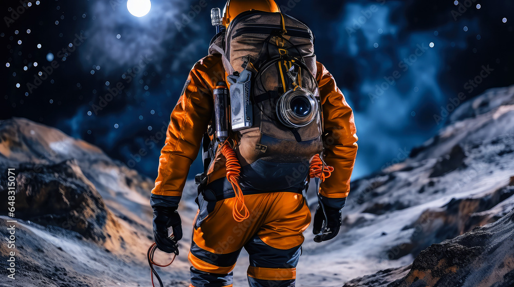 Cosmic Voyager: An Astronaut's Journey in the Vastness of Space as ...