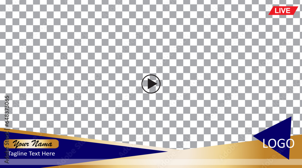 Frame for video conference and live streaming Transparent background ...