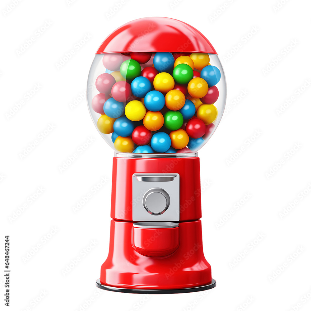 Gumball machine isolated transparent background Stock Photo | Adobe Stock