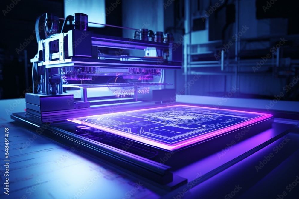 3D illustration of a cutting-edge lithography concept using extreme ...