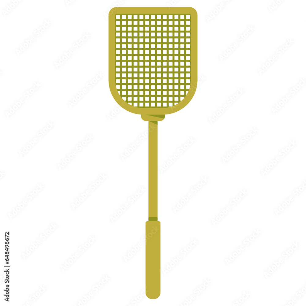 Plastic fly swatter vector cartoon illustration isolated on a white ...