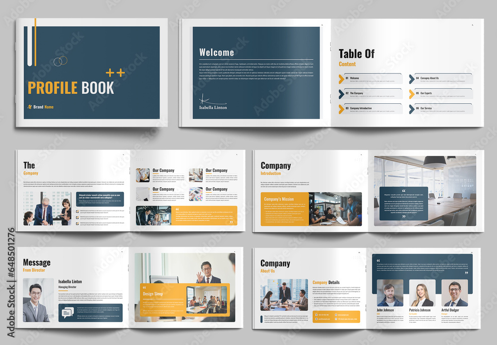 Business Profile Book Design Template Stock Template | Adobe Stock