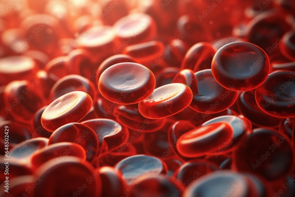 Red blood cells arterial blood stream health biology anatomy physiology ...