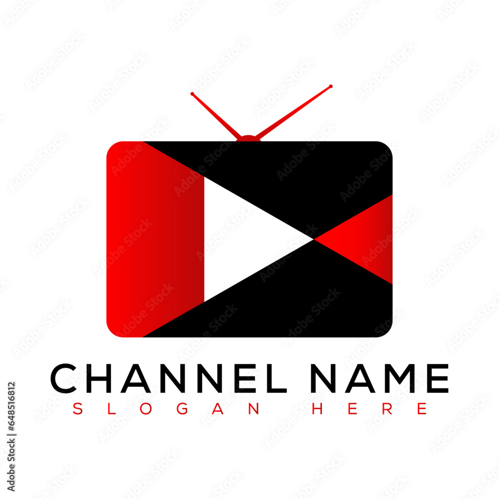 YouTube Logo Design Free Vector File Stock Vector | Adobe Stock