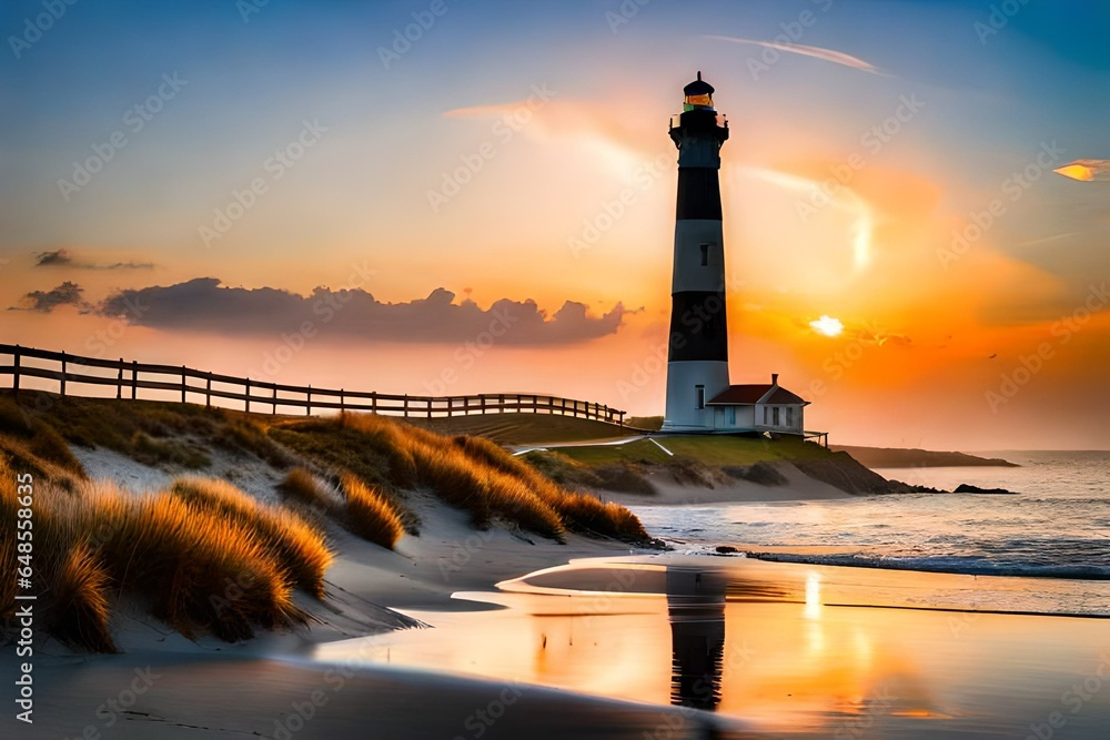 Part of the beautiful Cape Hatteras National Seashore, the Bodie Island ...