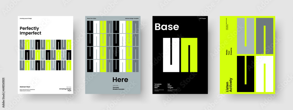 Abstract Report Layout. Modern Book Cover Template. Creative Poster ...