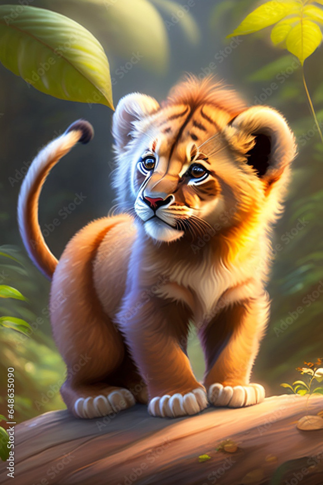 Once upon a time, in a dense and lively jungle, there lived a small and ...