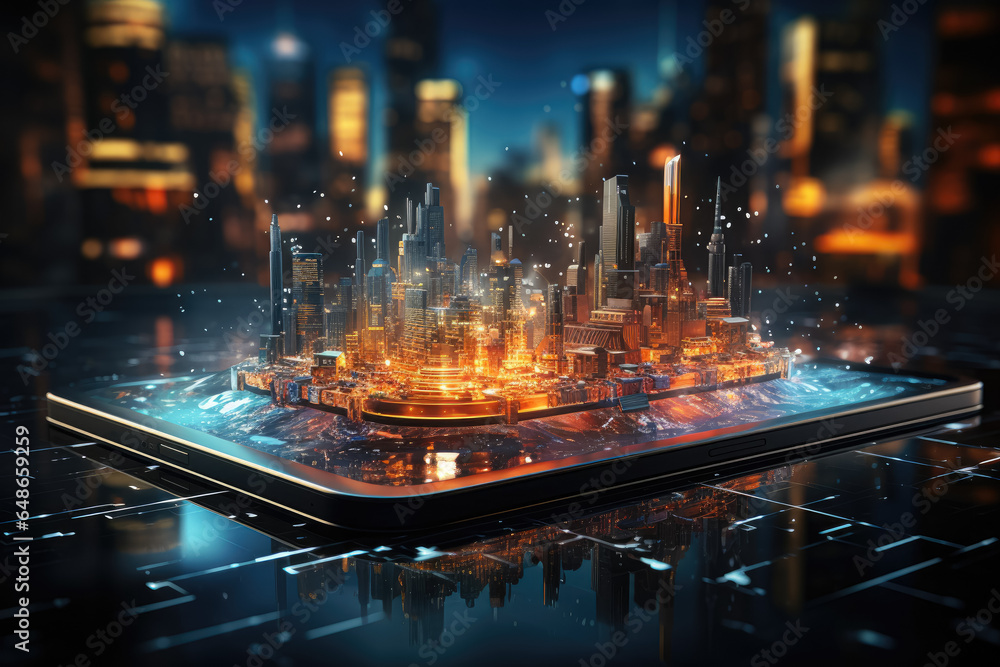 Conceptual image representing digital transformation for the next ...