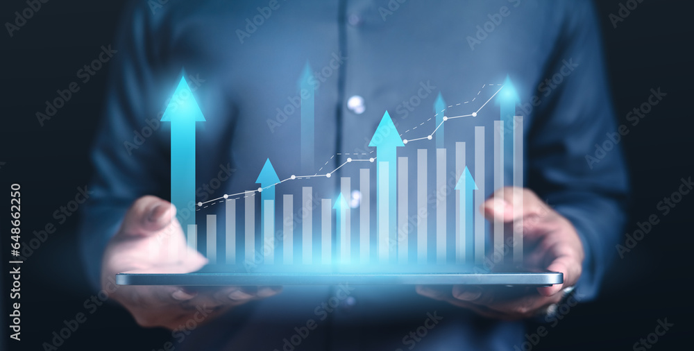 business, chart, graph, growth, success, analysis, diagram, digital ...