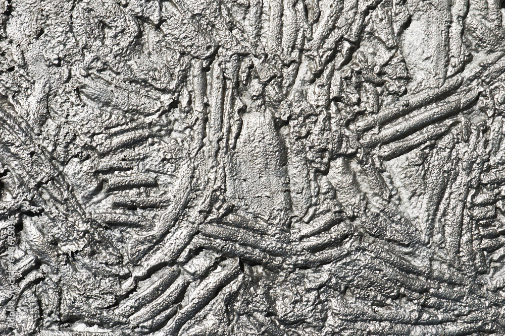 Tile adhesive texture. Facade plaster background. Gray plaster stripes ...