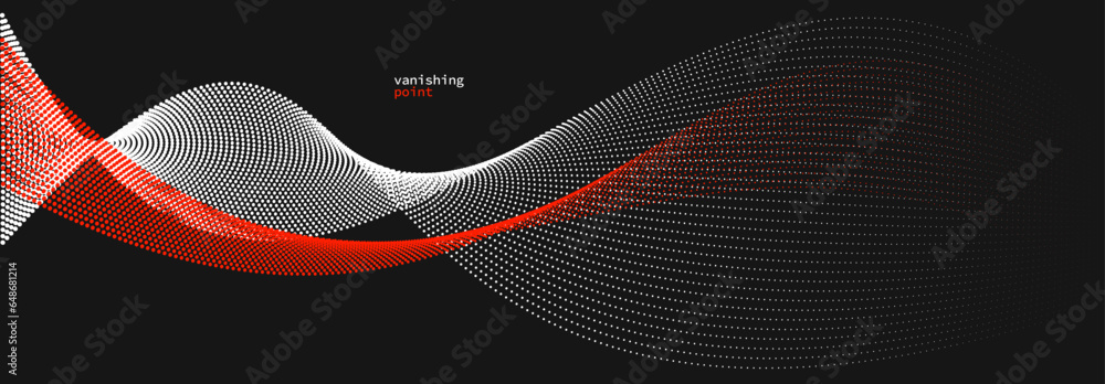 Smooth and relaxing shape vector abstract background with wave of ...