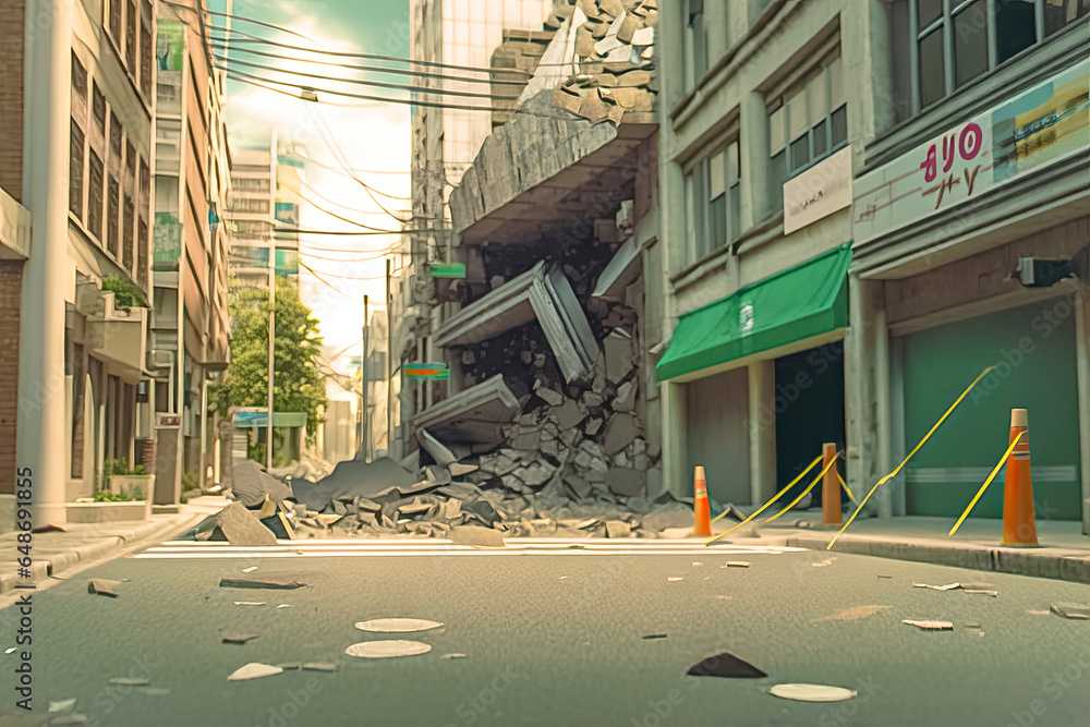 The ground can shake violently in cities, leading to destruction of ...