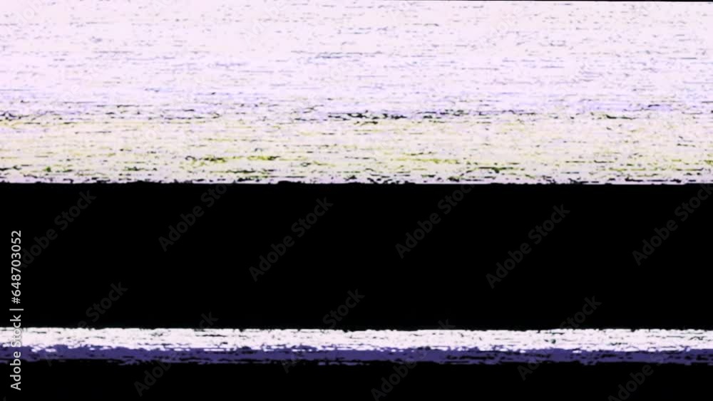 Distorted Analog VHS Bad TV Retro Videotape Static Noise Damage 4K ...