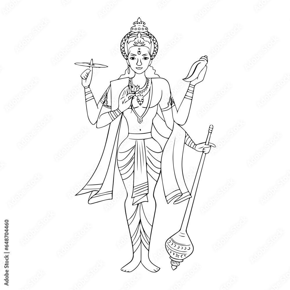 Vishnu, Hindu god, Preserver, Lord Vishnu, Avatar, Bhagavad Gita ...