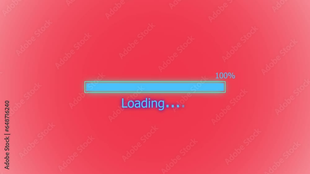 Loading bar animation. Downloading , uploading etc animation on black ...