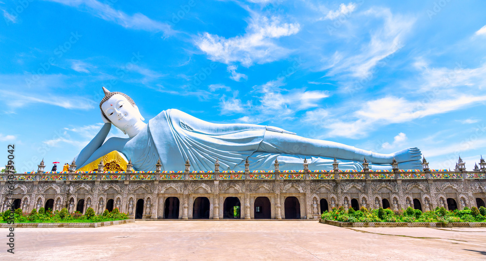 The largest reclining Buddha statue in Vietnam is located at Som Rong ...