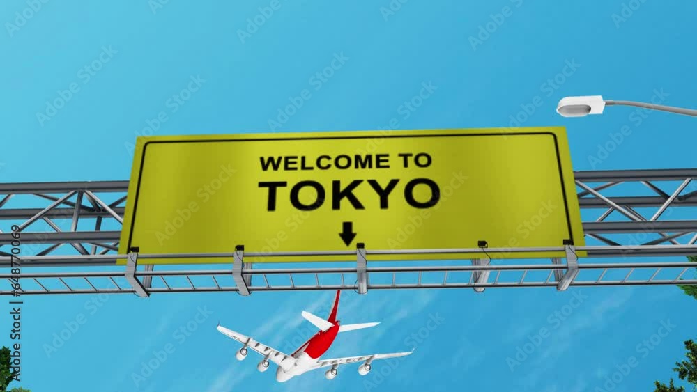 Welcome to Tokyo National Highway Road Sign Board Stock Video | Adobe Stock