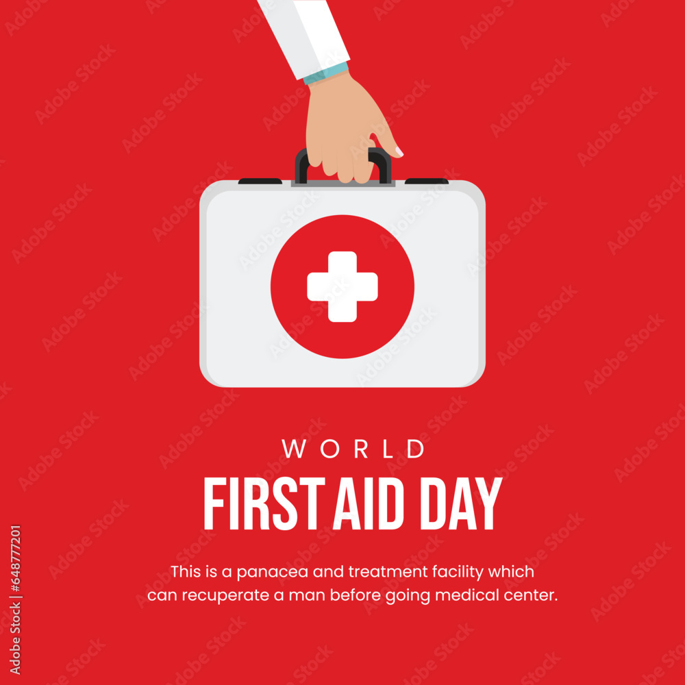 World First Aid Day, medical supplies, medical emergency, First aid kit ...