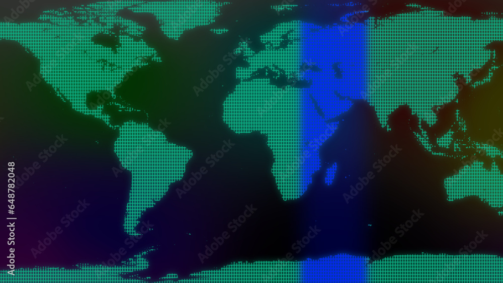Modern techy background with earth map for presentation. news ...