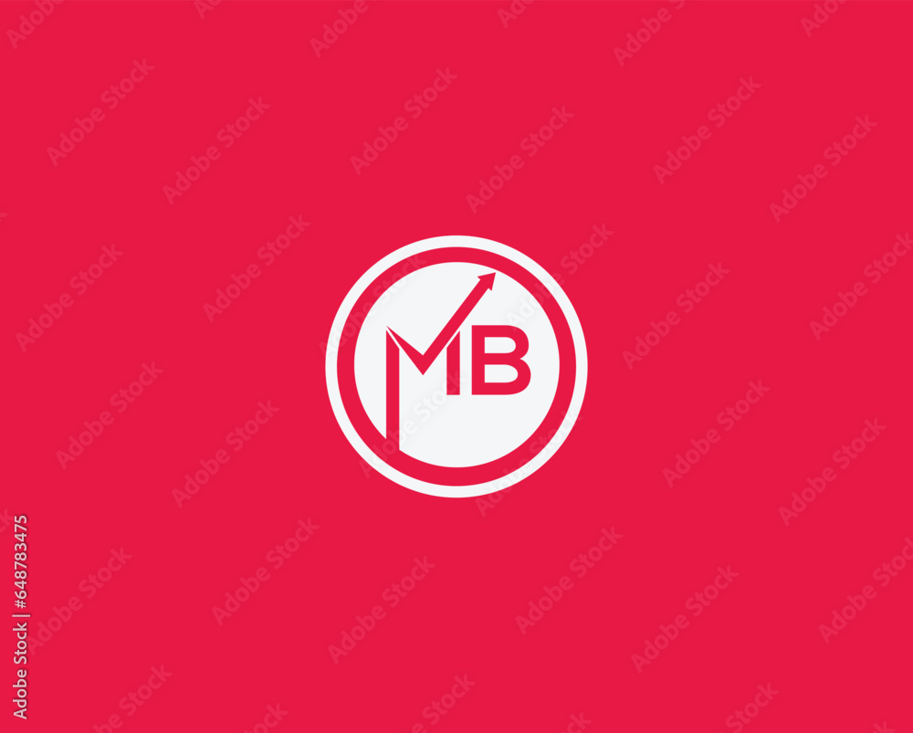 Alphabet letter MB Logo Design Stock Vector | Adobe Stock