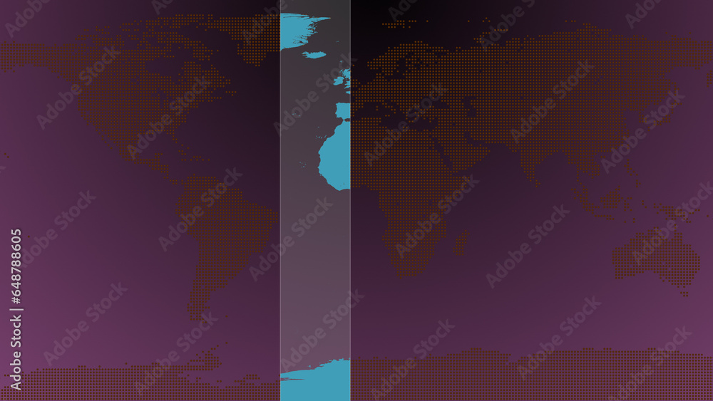 World map with grid line. Grid line world map news background. Stock ...