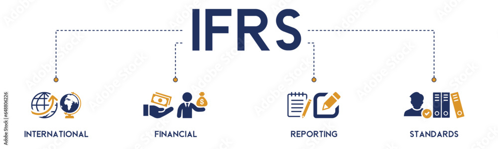 Ifrs banner website icon vector illustration concept for international ...