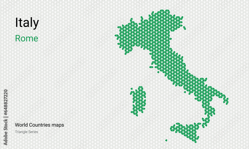 Italy, Rome. Creative vector map. Creative vector map. Maps of ...