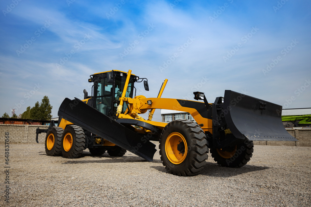 Large graders are primarily used for preparing asphalt bases and ...