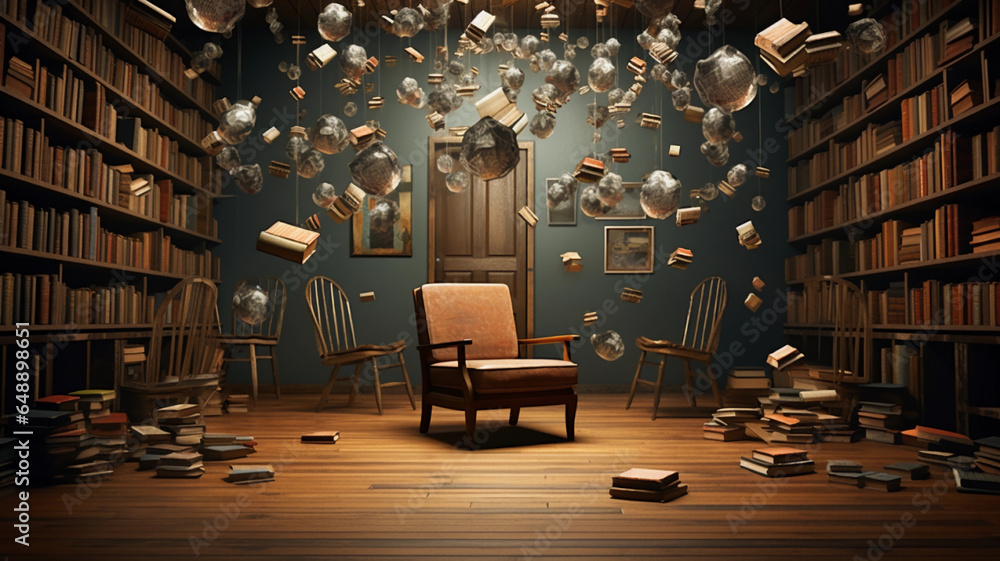 an enchanting photo featuring levitating objects, from everyday items ...