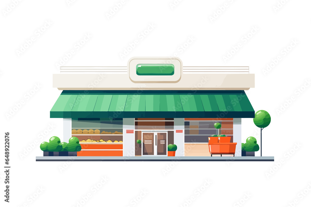 Shop isolated vector transparent background png Stock Illustration ...
