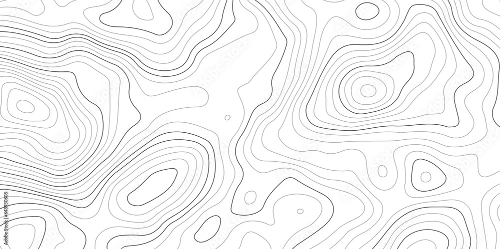 Abstract topographic wavy curve line background. Topography map pattern ...