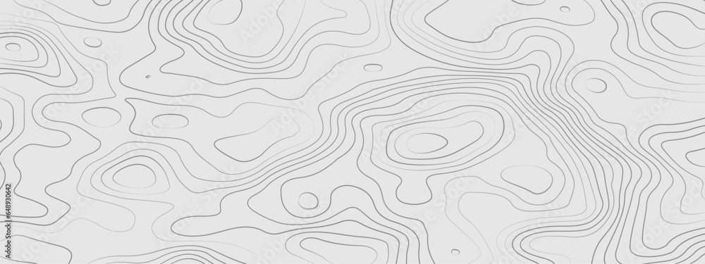 Abstract wavy topographic map. Abstract wavy and curved lines ...