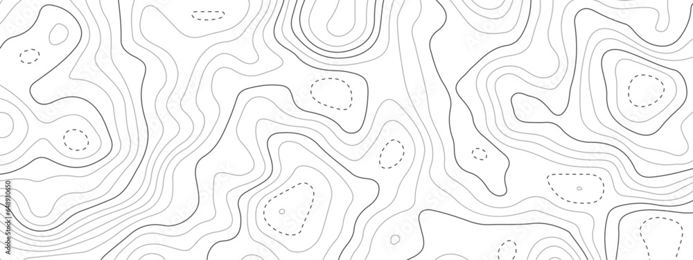 Topographic Line Contour Map Background Abstract Wavy Topographic Map