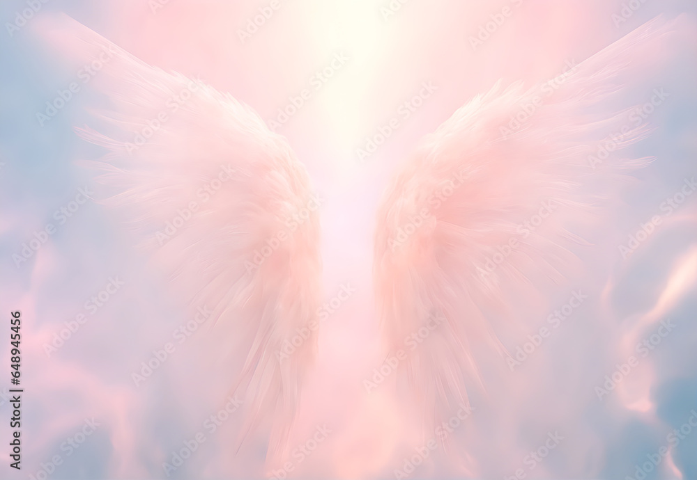 Wing of beautiful fairy in heaven. Angel Wing Magic Realism, radiating ...
