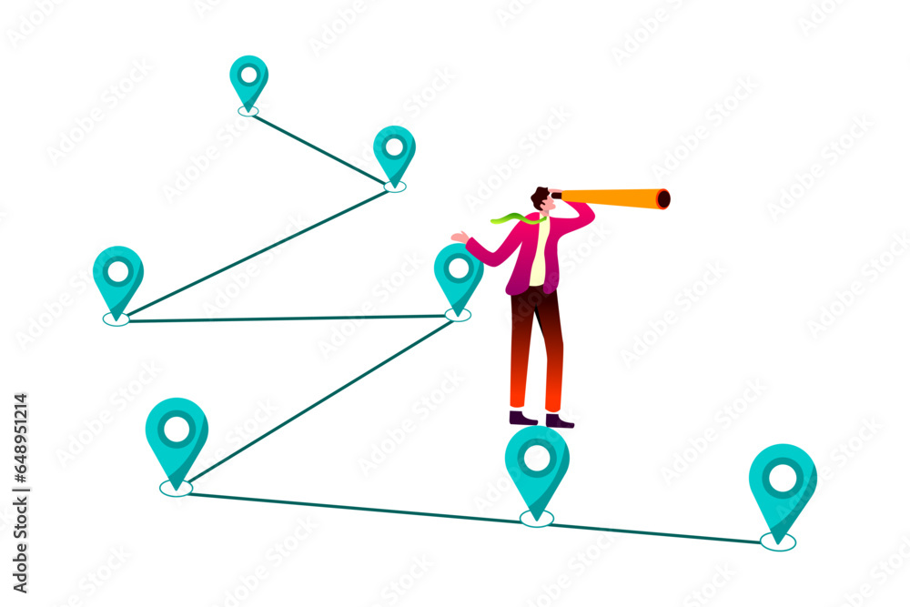 step planning or progress concept, Roadmap, project milestone or ... step planning or progress concept, Roadmap, project milestone or ...