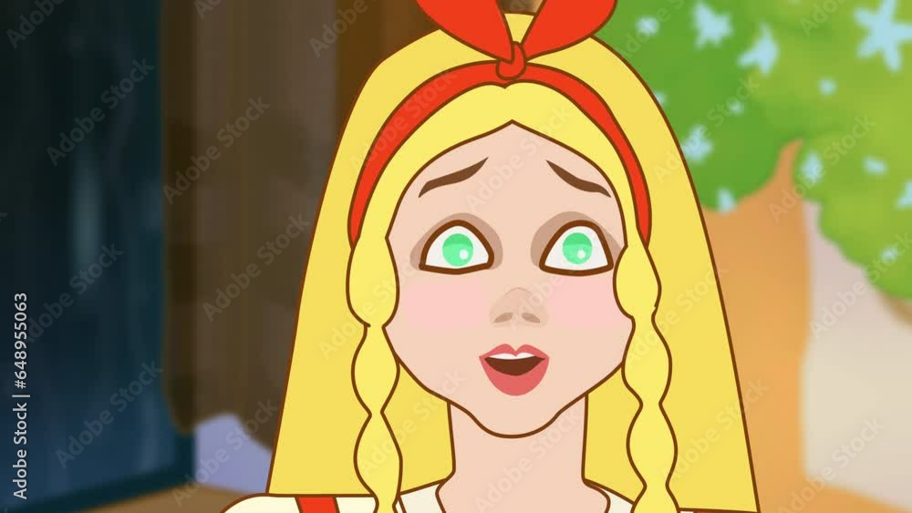 Emotion of surprise of blonde caucasian girl. Female person shocked ...