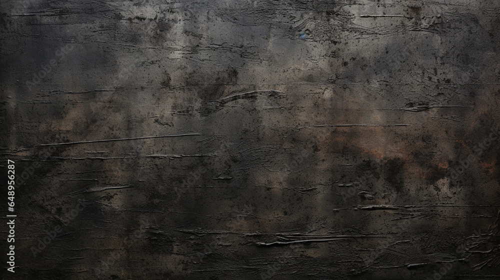 Black scratched metal texture, providing a gritty and textured surface ...