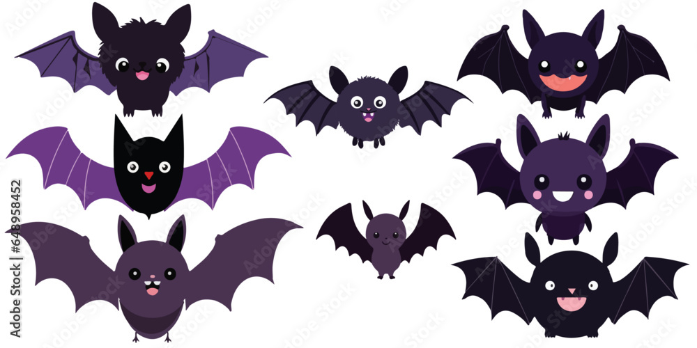 Collection of Cartoon illustration. Bat Illustration. Bat Cartoon ...