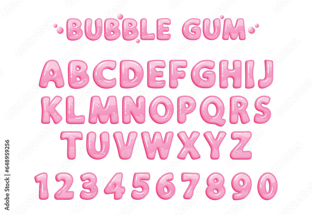 Bubble Gum Alphabet, Playful And Colorful, This Edible Typeface Boasts ...