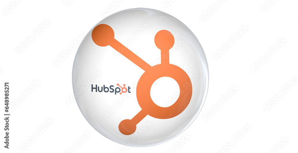 HubSpot, social media 3D background design - visual design work, (3D ...