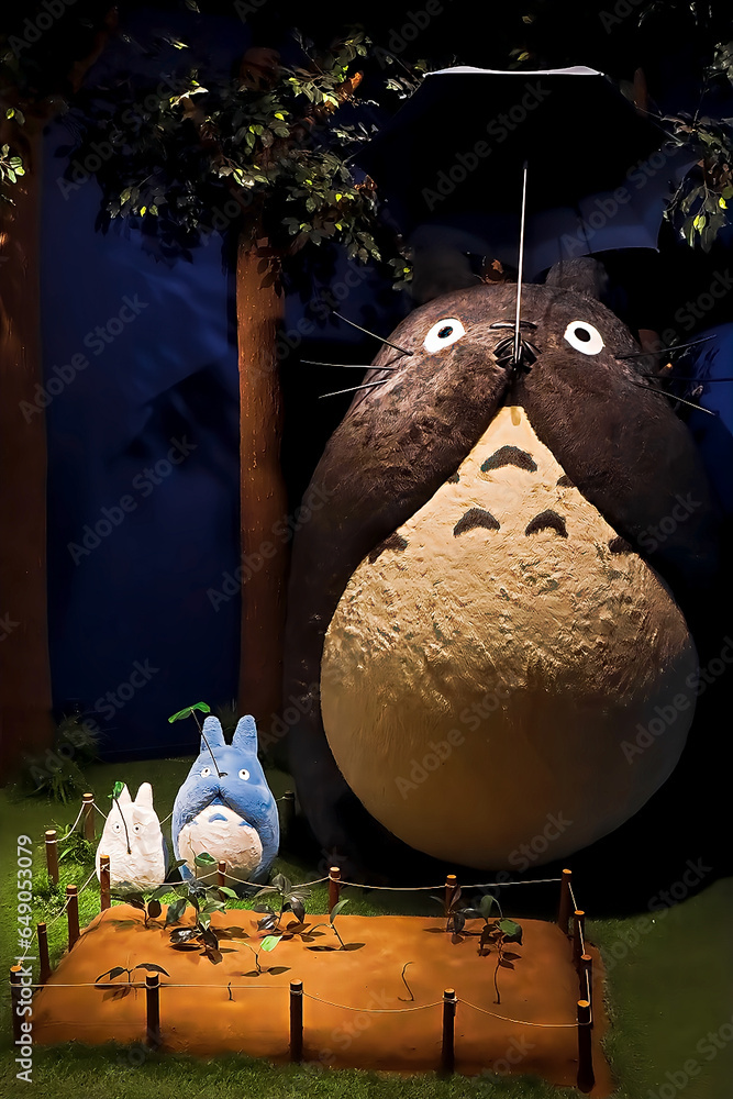 Closeup Statue of My Neighbor Totoro character for sell and show in ...