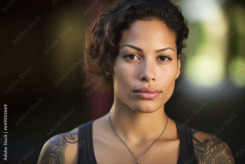 A Pacific Islander woman in her thirties, she wears her tattoos as her ...