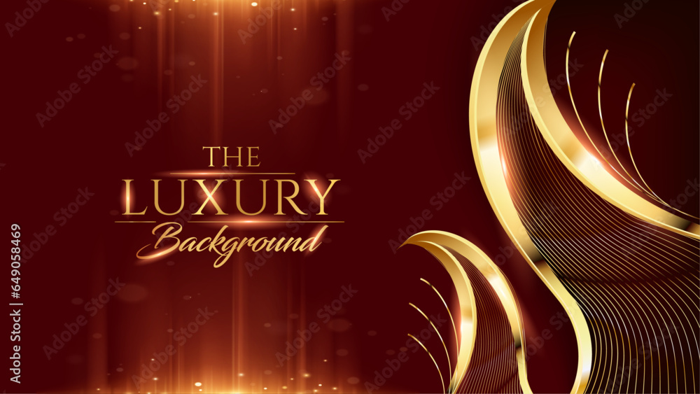 Red and Golden Background. Champion Winner Graphics. Marketing ...