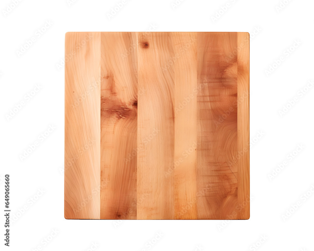 Top view butcher block isolated on transparent background, AI Stock ...